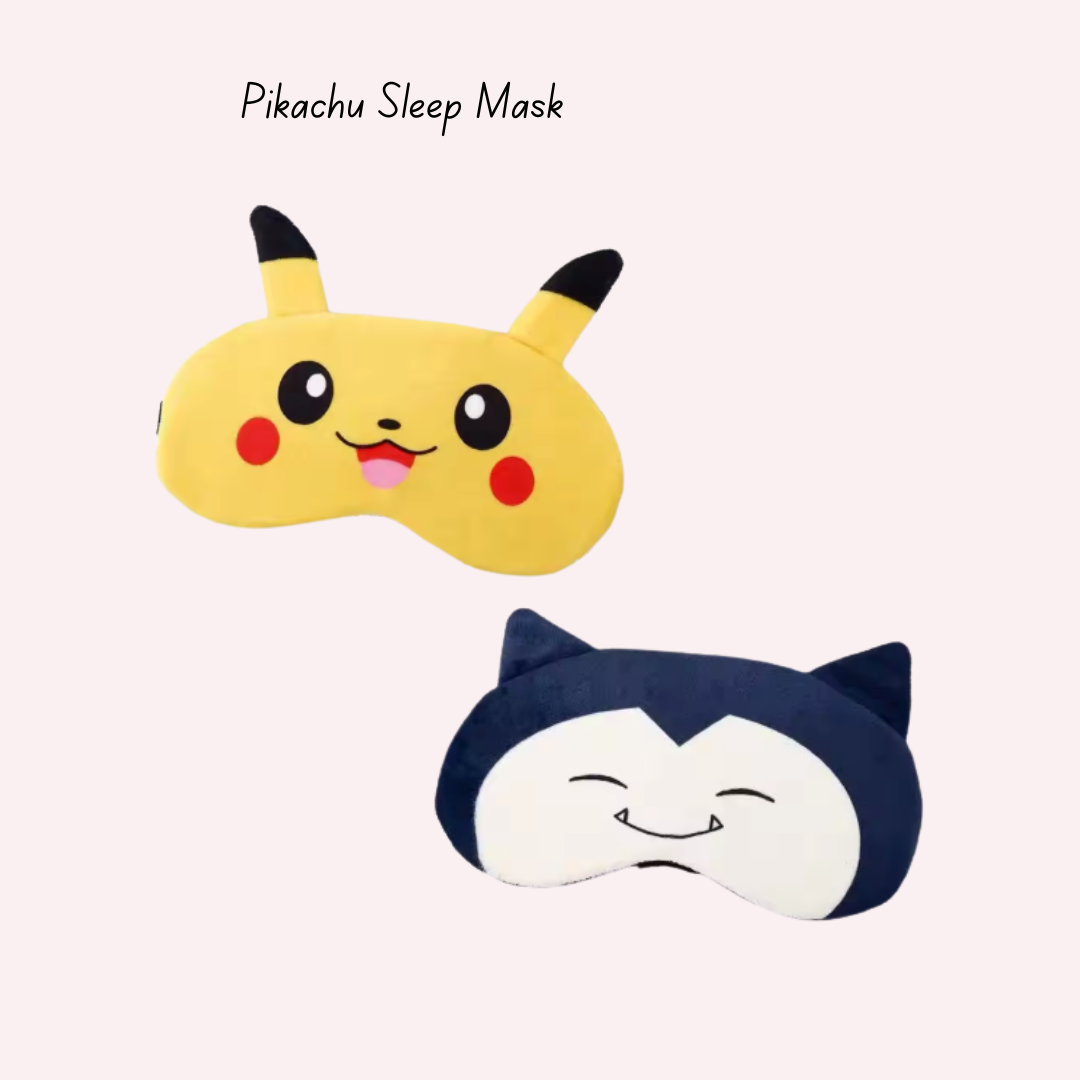 Pikachu Sleep Mask - Pokémon Character Eye Cover for Adults |HomeHato ...